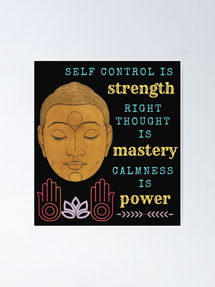 Self Control Motivational Poster Top 100 Self Control Quotes (2025
