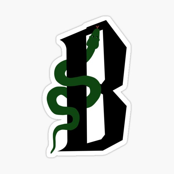 "B letter harry hp slyther magic lettering" Sticker by saddoohpo ...