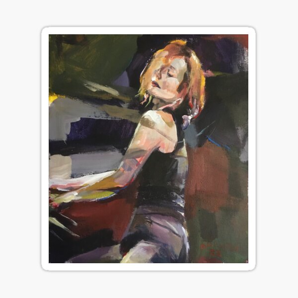 "Copy of Tori Amos Red Fire" Sticker by Westgatesam | Redbubble