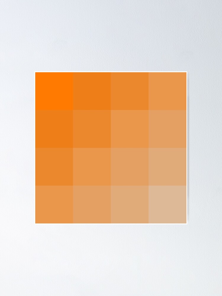 "Orange fade grid" Poster for Sale by Scottimus | Redbubble