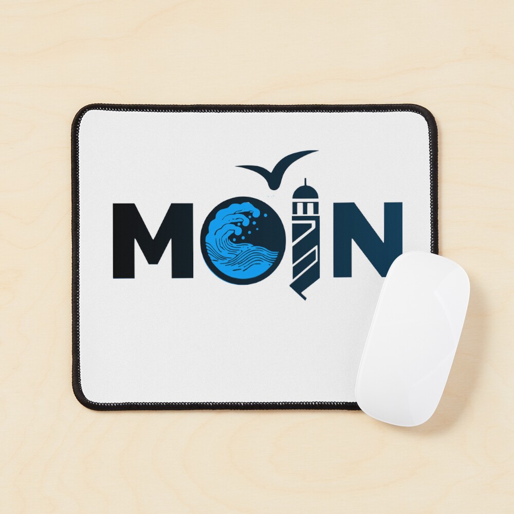 " Moin lettering North German greeting" Sticker by Ascooepics | Redbubble
