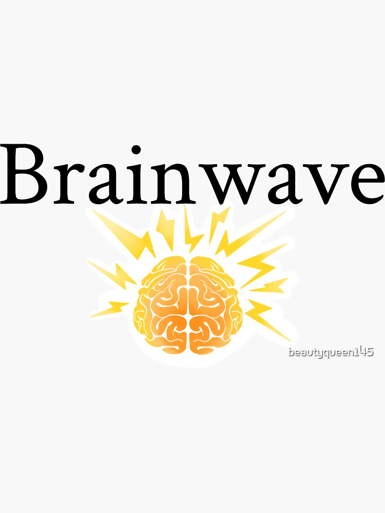 "Neural oscillations (Brainwave)" Sticker by beautyqueen145 | Redbubble