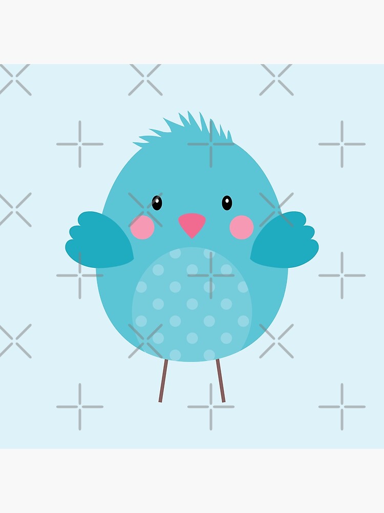 "Cute Blue Bird" Poster for Sale by StudioShine | Redbubble