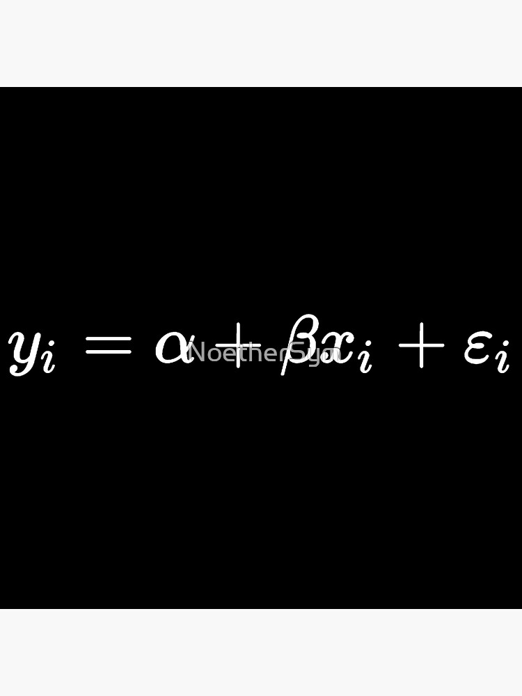 Linear regression dark version Premium Matte Vertical Poster sold by ...