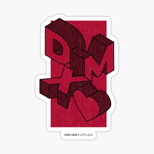 "DMX FAN ART 1970-2021 Classic" Sticker for Sale by asanoamcleat ...