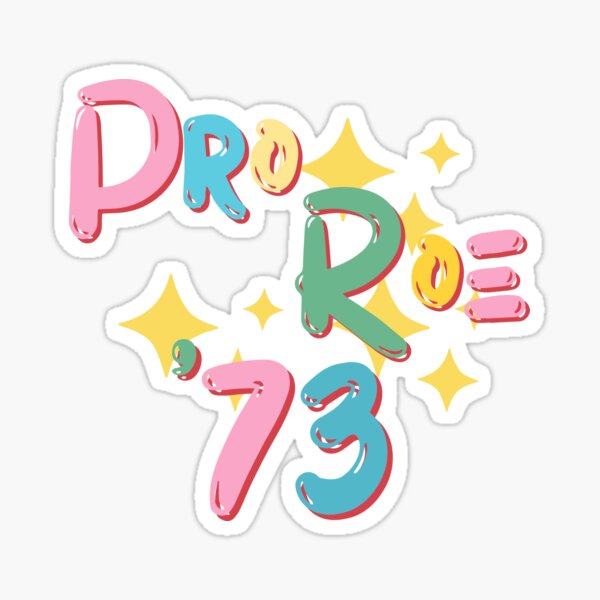 "Pro Roe '73" Sticker for Sale by HotYoga | Redbubble