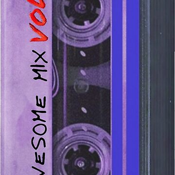 "Awesome Mix Vol. 2 (Purple)" Sticker for Sale by Tom Woodward | Redbubble