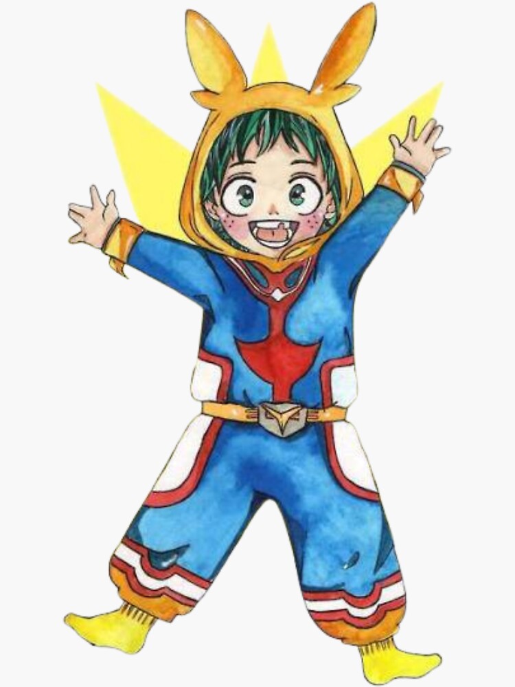 "Lil' Deku nice hero" Sticker by goolpixh | Redbubble