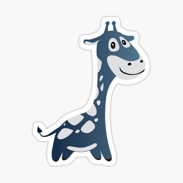 "Cute Giraffe for kids and giraffe lovers cute animals sticker i love ...