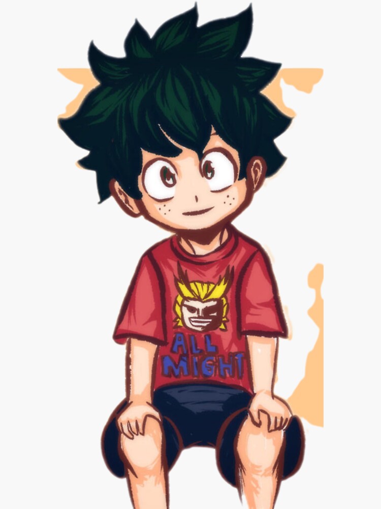 "Lil' Deku nice hero" Sticker by goolpixh | Redbubble