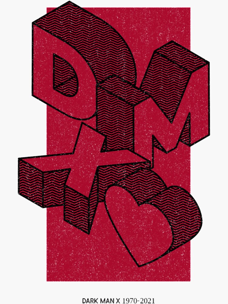 "DMX FAN ART 1970-2021 Classic" Sticker by fraynefodia | Redbubble