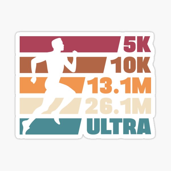 "Ultramarathon Marathoner Marathon Running Distances" Sticker by ...