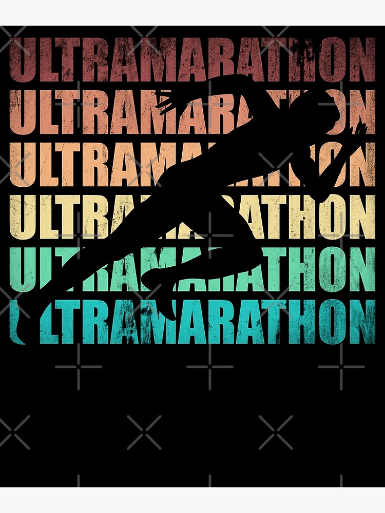 "Ultramarathon Marathoner Marathon Running Silhouette" Poster for Sale ...