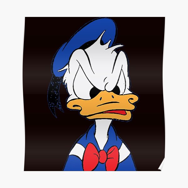 Donald Duck Poster For Sale By Danbehan Redbubble