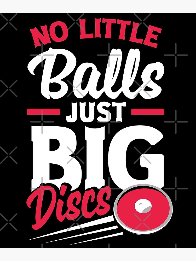 "Discus Throwing Discus Thrower Track and Field Big Discs Pun" Poster ...
