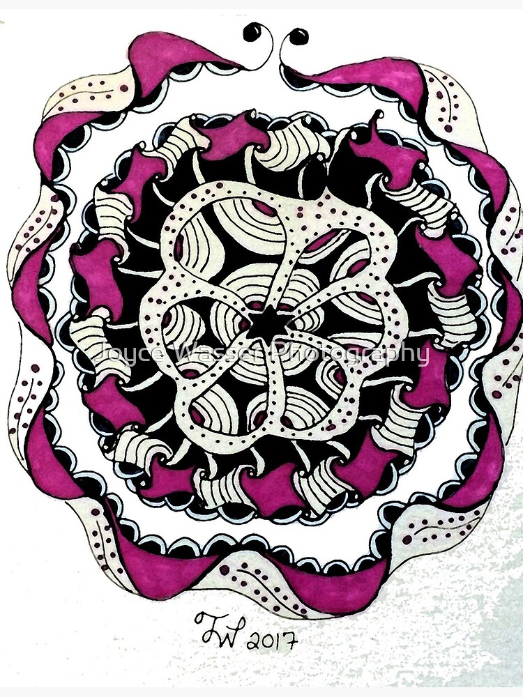 "Pink & Black Zentangle Lace" Art Print for Sale by gretassister ...