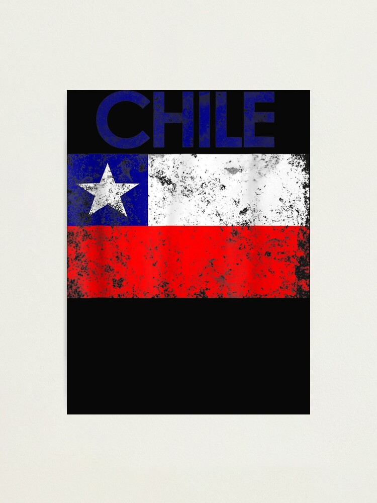 Lámina fotográfica «Orgullo de la bandera chilena de Chile vintage» de ...