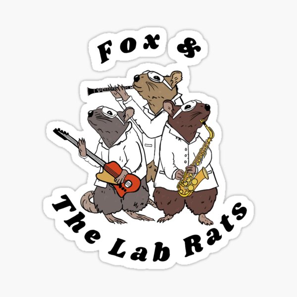 "Fox and the lab rats " Sticker for Sale by MATHISAE | Redbubble