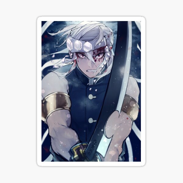 "Uzui Tengen - Demon Slayer" Sticker by Kurama-store | Redbubble