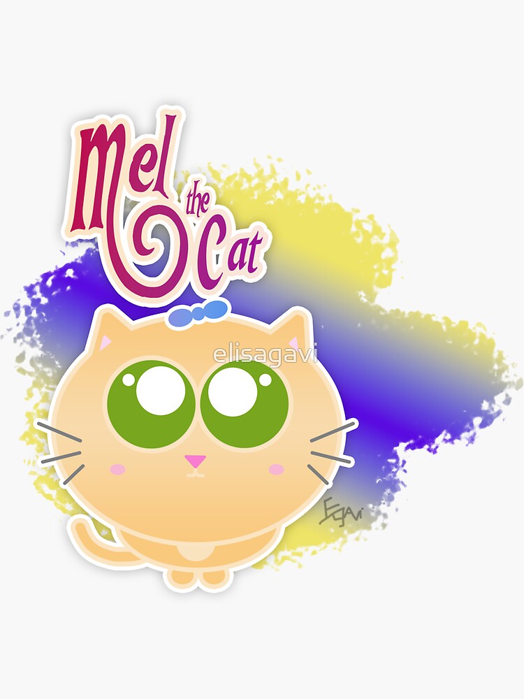 "Mel the Cat Intersex Pride" Sticker for Sale by elisagavi | Redbubble