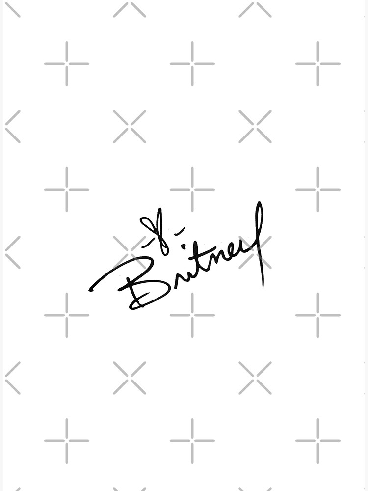 "Britney Spears SIGNATURE" Poster for Sale by SalahEddine5 | Redbubble