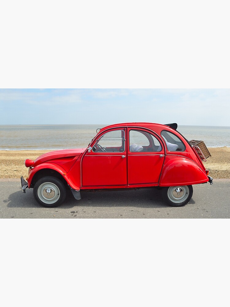 "Classic Red Citroen 2CV deux chevaux " Poster for Sale by Umdash919 ...