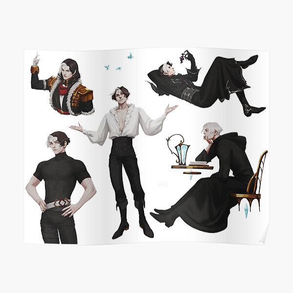 "A bunch of Emet-Selch Stuff " Poster by Christinartd | Redbubble