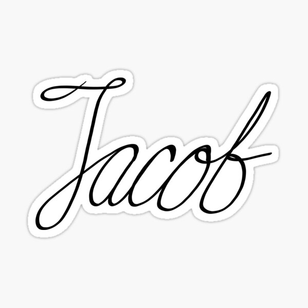 "Jacob" Sticker by Alm19 | Redbubble