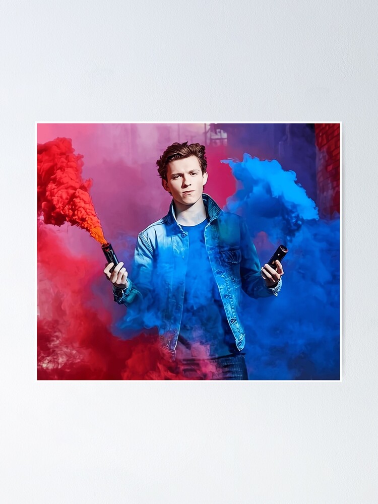 "Tom Holland Brings Smoke " Poster for Sale by hintqdden | Redbubble