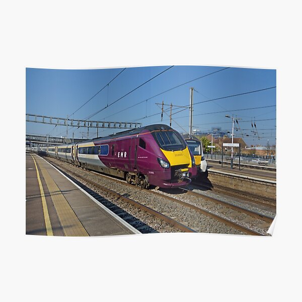 "Hi Res EMR Class 222 005 and at Bedford" Poster for Sale by ...