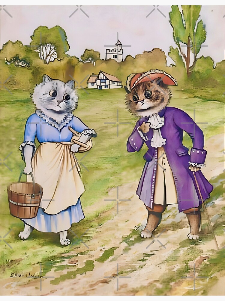 Póster «¿Adónde vas, mi linda doncella? por Louis Wain» de yoloforever ...