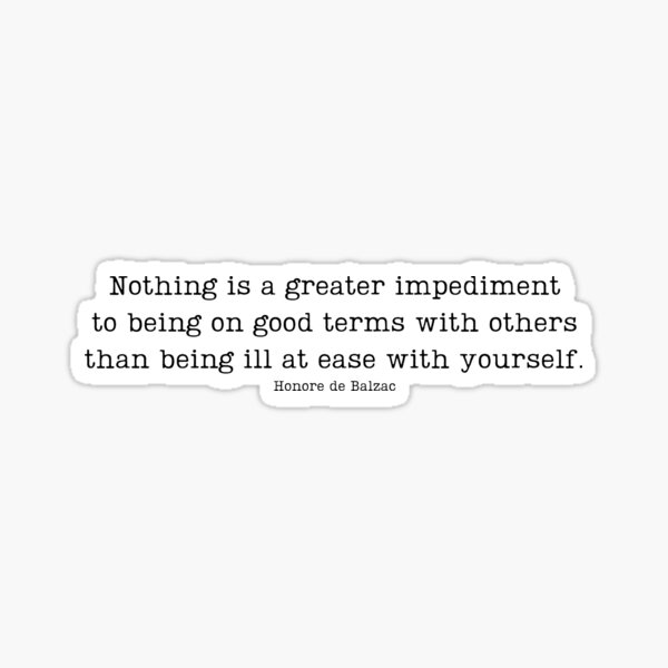 "Honore de Balzac Quote" Sticker by NewStoics | Redbubble