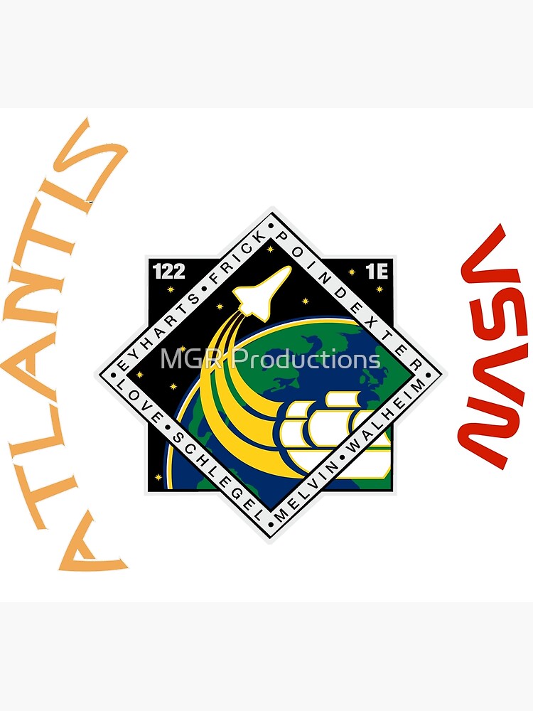 "STS-122 Atlantis Mission Logo" Art Print for Sale by Quatrosales ...