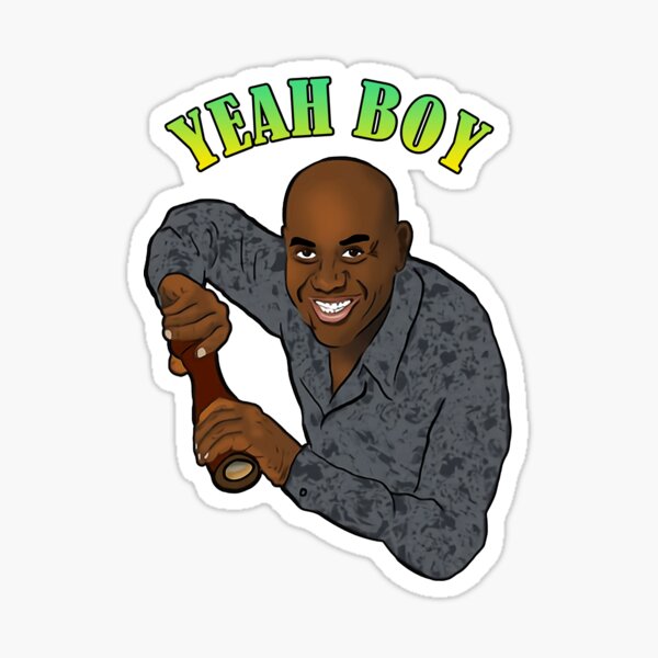 "Ainsley Harriott Yeah Boy Classic Classic " Sticker by feliojfmazza9w ...