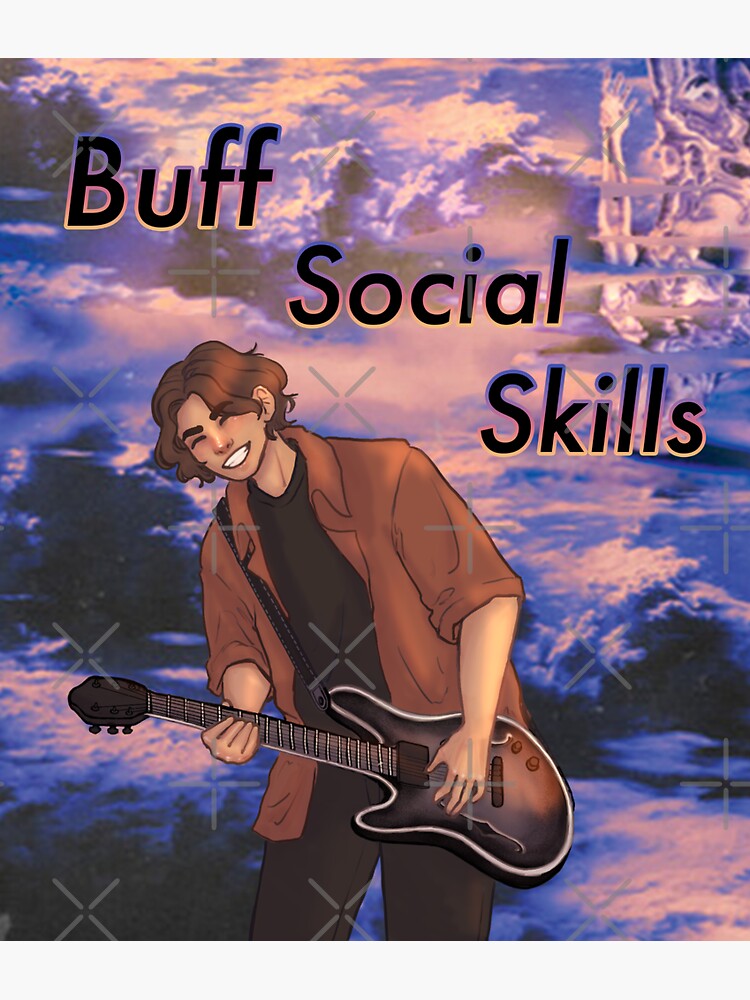 "Infinitely Ordinary - Buff Social Skills" Sticker for Sale by ...