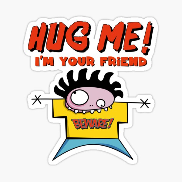 "HUG ME!" Sticker for Sale by ELALJUR | Redbubble