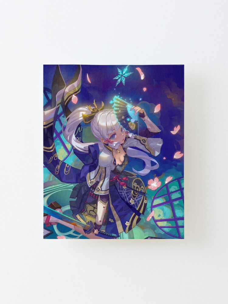 "Kamisato Ayaka Genshin Impact Inazuma Cryo Vision Anime Girl" Mounted ...