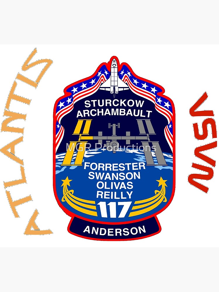 "STS-117 Atlantis Mission Logo" Poster for Sale by Quatrosales | Redbubble