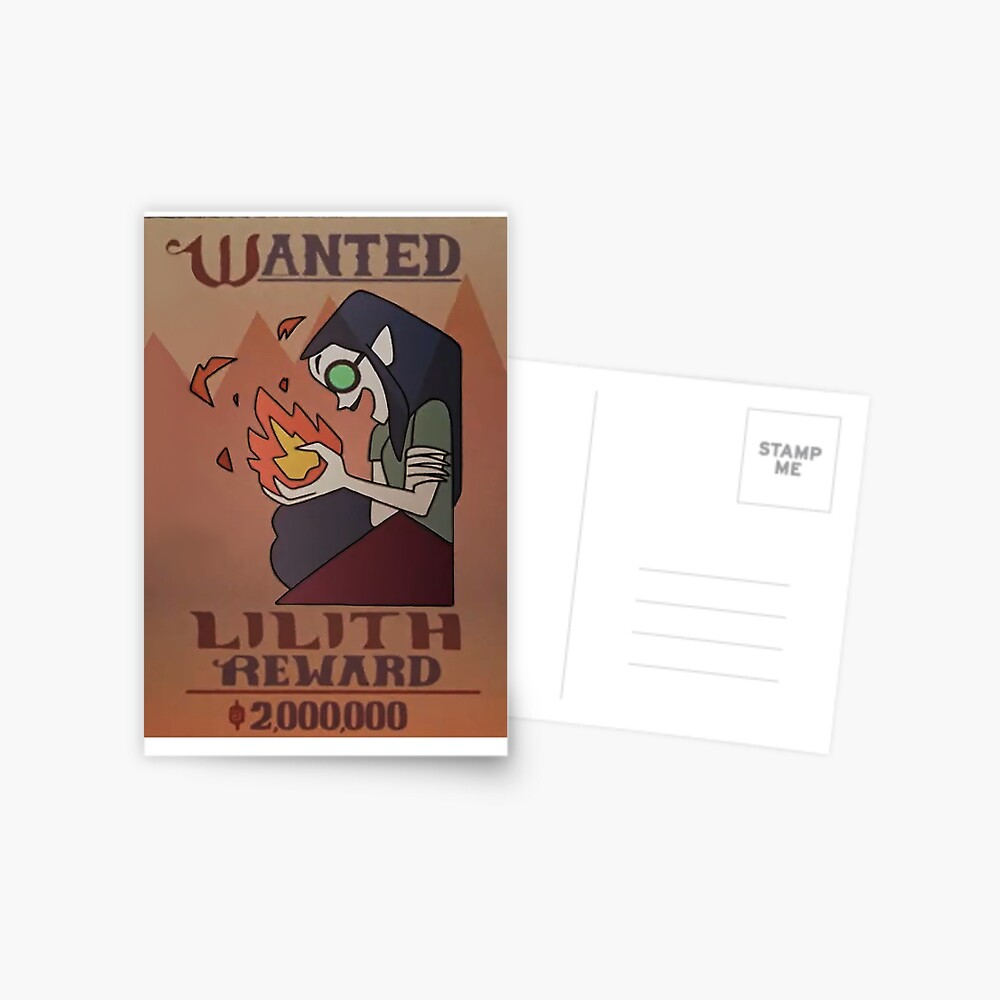 "The Owl House Lilith Wanted Poster! " Postcard by True2Form | Redbubble