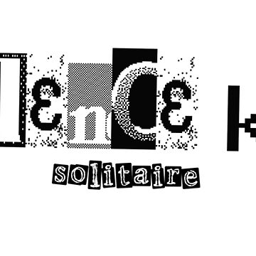 "Patience Kills, solitaire by alice oseman" Sticker for Sale by ...