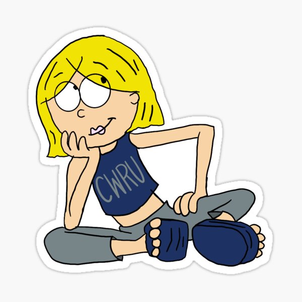 "CWRU Lizzie" Sticker by erincacci | Redbubble