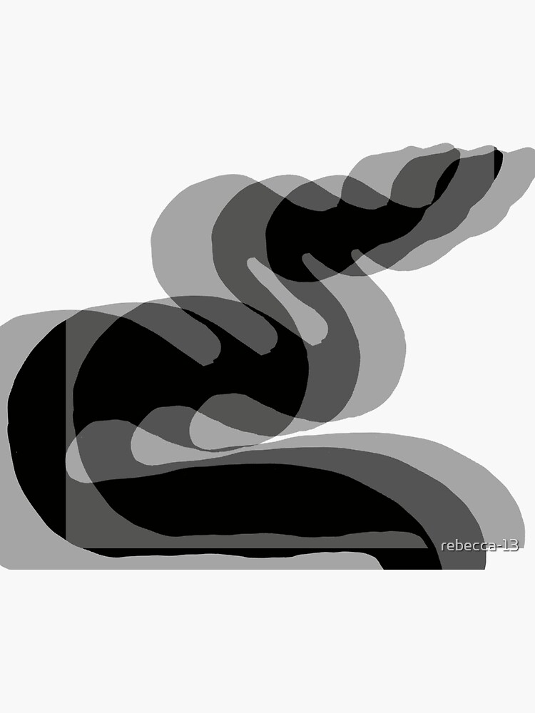 "Snake shadow" Sticker by rebecca-13 | Redbubble