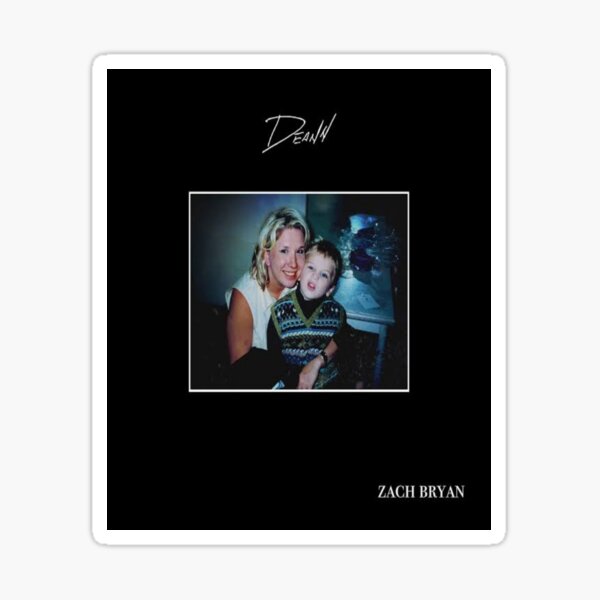 "zach bryan Deann album " Sticker by muzifik | Redbubble