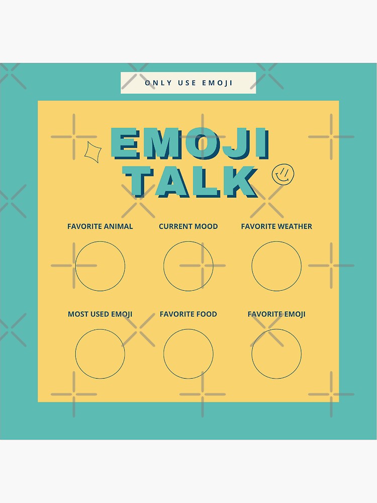 "Emoji Talk" Sticker by Carmitchel | Redbubble