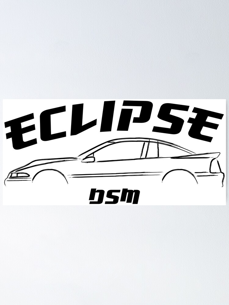 "1G Eclipse DSM" Poster for Sale by goldentuners | Redbubble