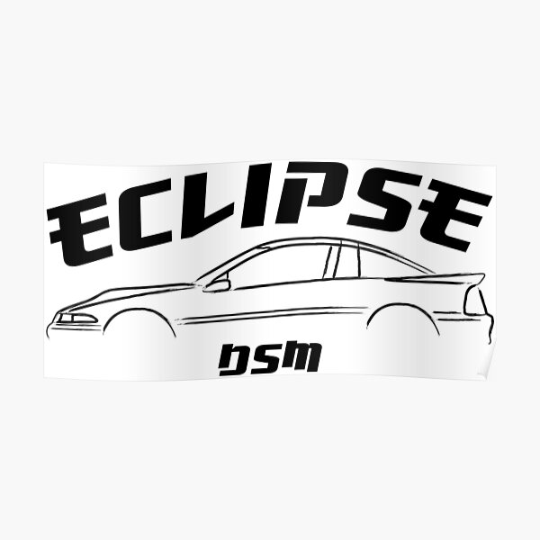 "1G Eclipse DSM" Poster for Sale by goldentuners | Redbubble
