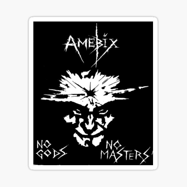 "amebix no gods no masters album " Sticker for Sale by muzifik | Redbubble