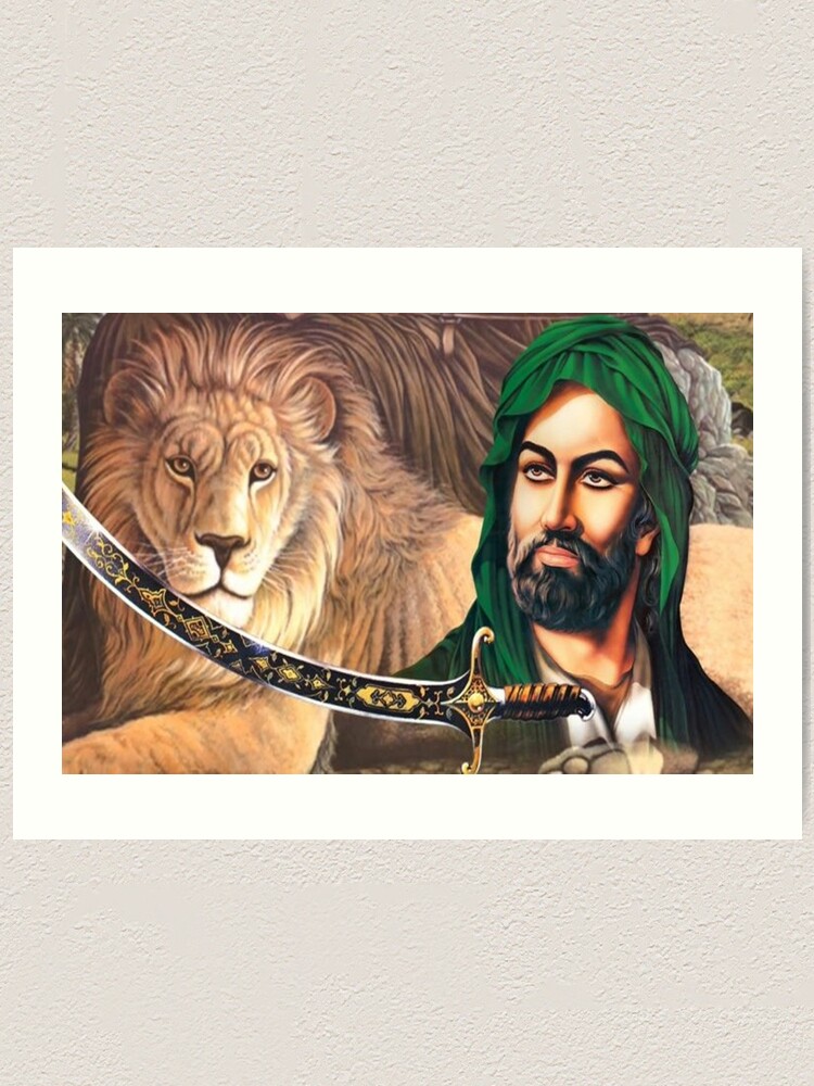 "Hazrat imam Ali Lion of Allah" Art Print for Sale by pinkydreams ...