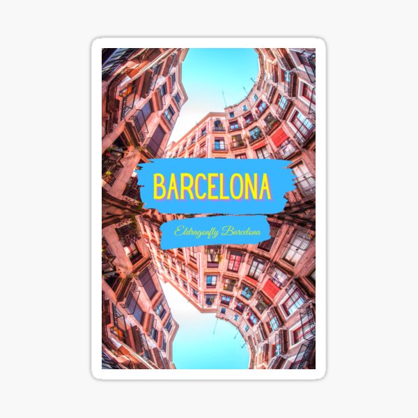 " Barcelona street design, designed by Eldragonfly Barcelona " Sticker ...