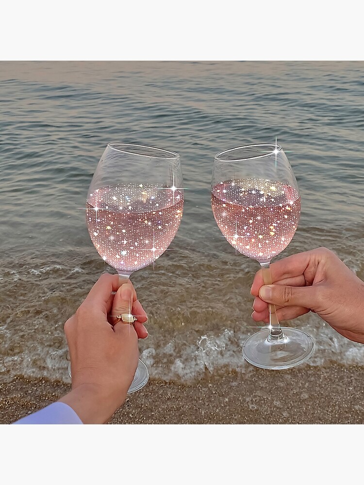 "Glitter Drinks Sparkly Glass" Poster for Sale by GlitterLounge | Redbubble